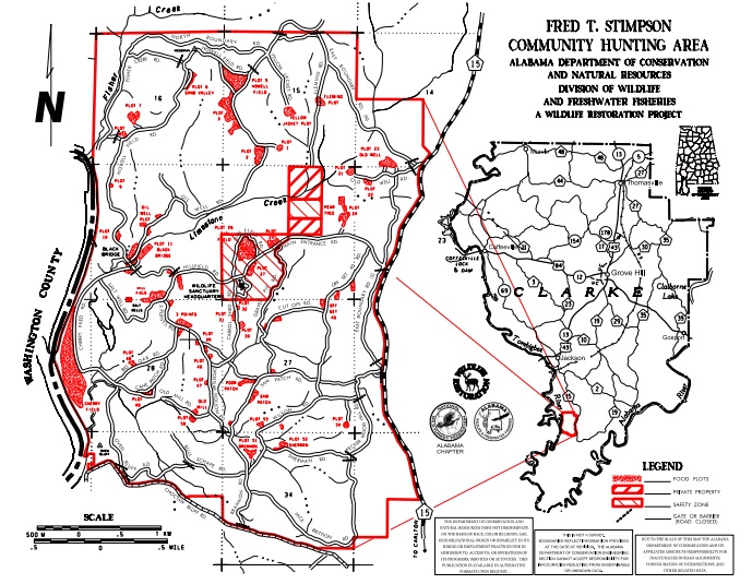 HLRBO Hunting Lease - 5361 acres in Clarke County,Alabama