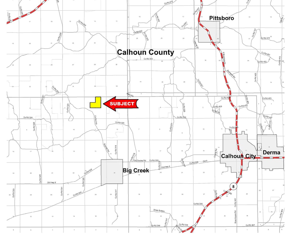 HLRBO Hunting Lease - 120 acres in Calhoun County,MS